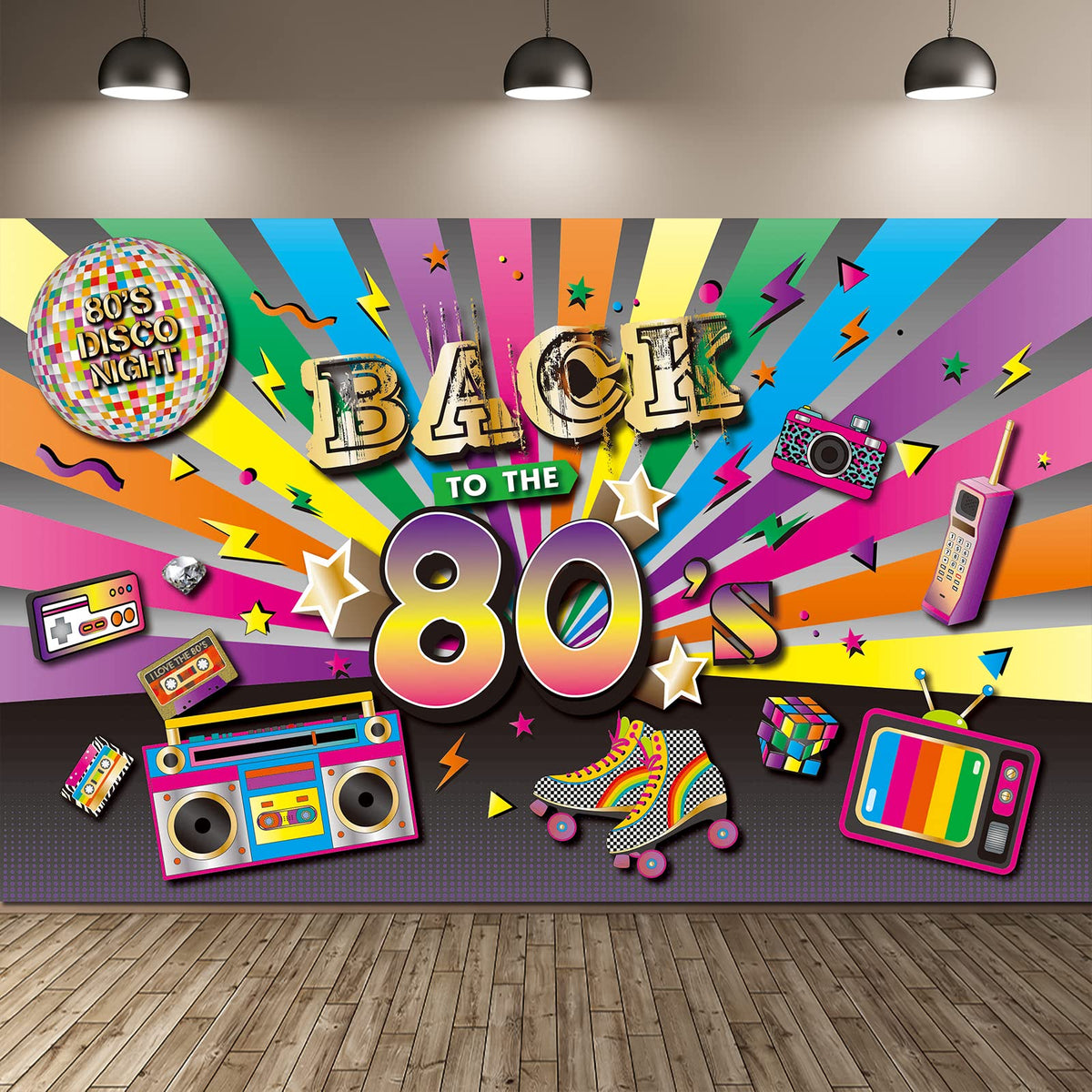 Brt Bearingshui 80'S Party Decorations Supplies, Back To The 80'S Bann – Electroeshop