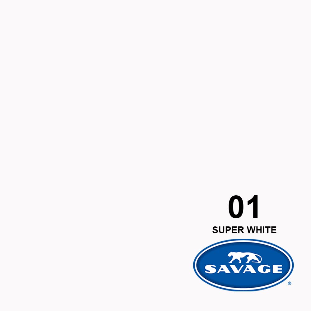 Savage Seamless Background Paper #1 Super White (53 In X 36 Ft ...