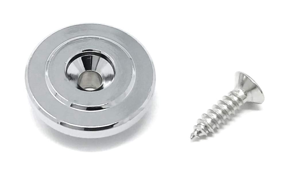 Vintage Forge Chrome Round String Retainer Guide Tree For Fender Preci ...