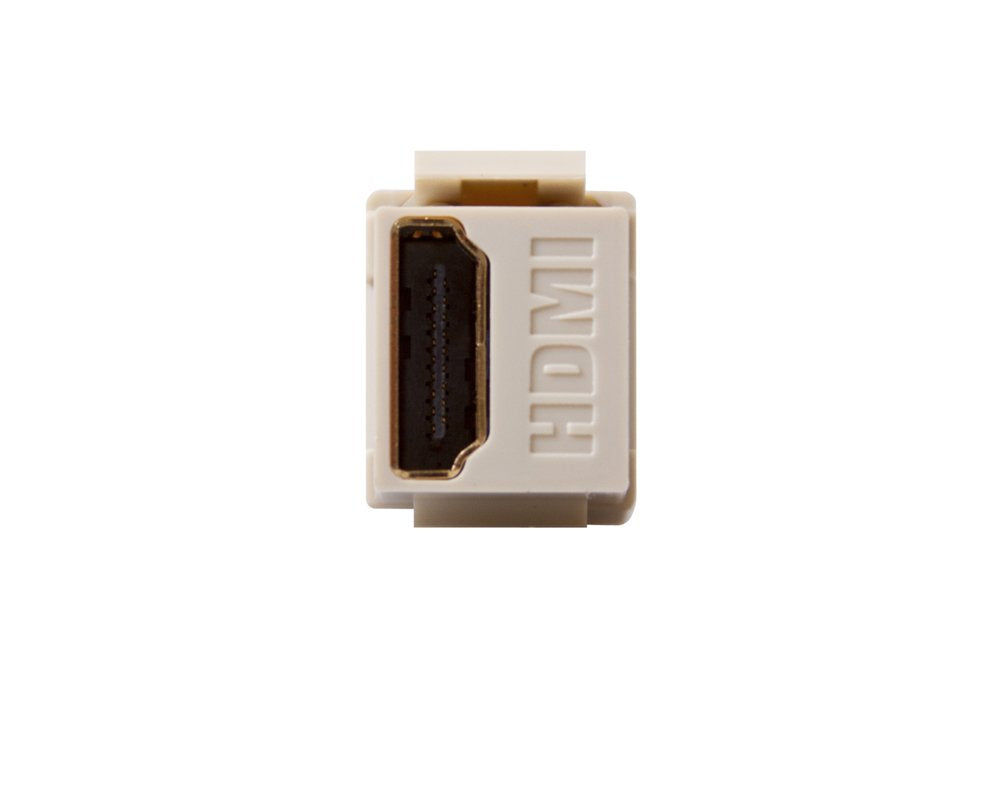 Leviton 40834 T Feed Through, Quickport Hdmi Connector, Light Almond ...