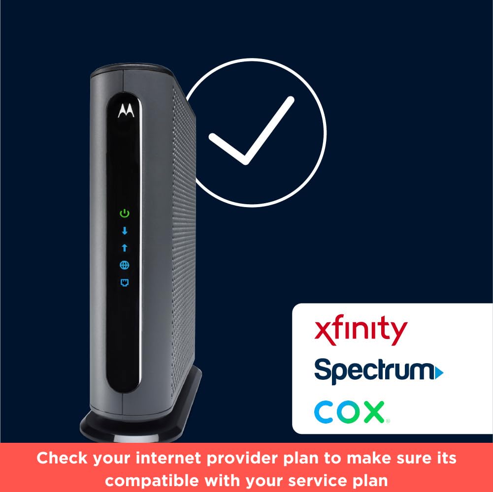 Motorola MB8611 DOCSIS 3.1 Multi-Gig Cable Modem | Pairs with Any WiFi ...