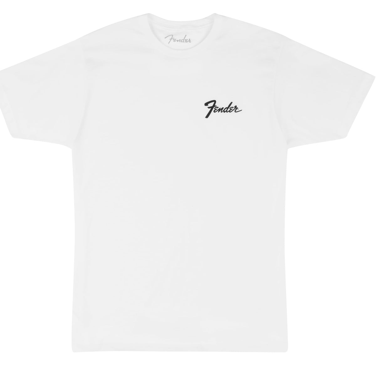 Fender Transition Logo T-Shirt, 100% Cotton, White, XXL – Electroeshop