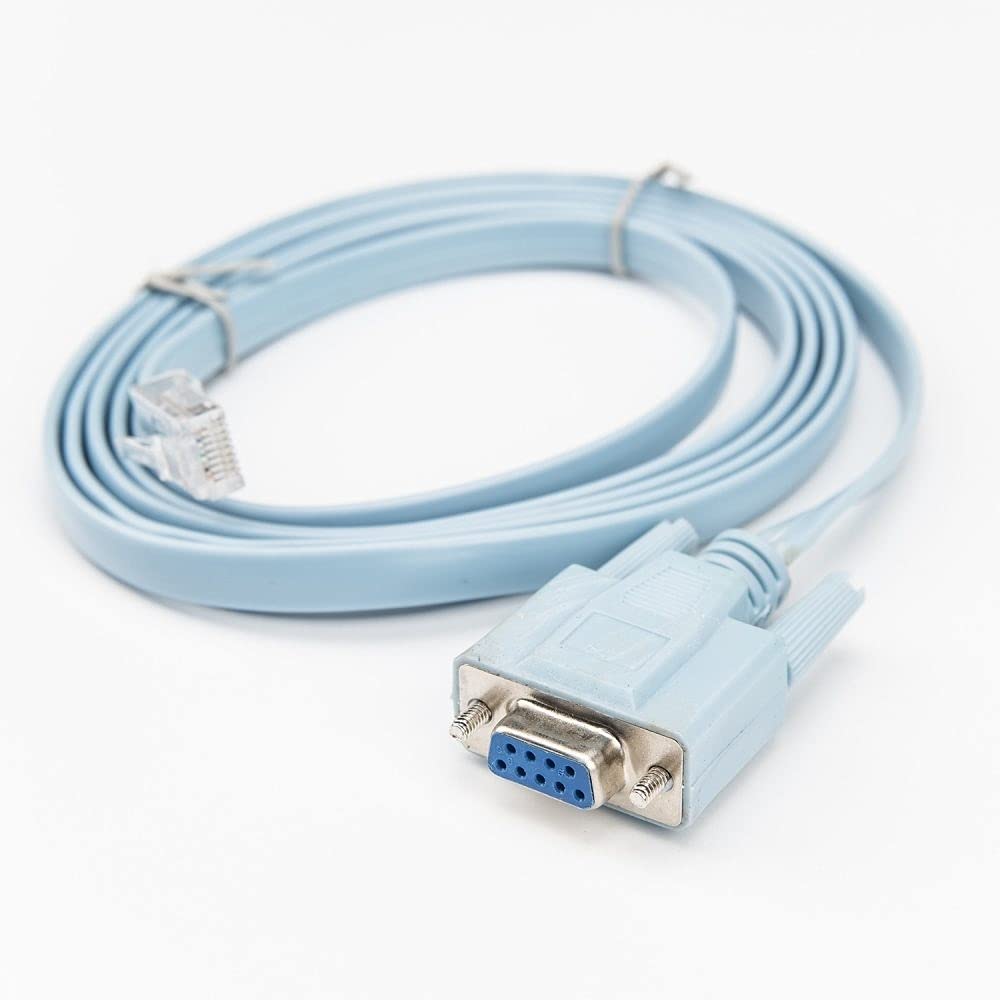 Rocstor Premium 6 ft Cisco Console Router Cable - RJ45 (m) - DB9 (f ...