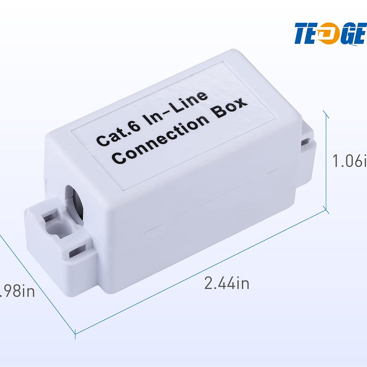 Tedgetal Cat 6 Junction Box 5 Pack Unshielded, Punch Down Type, Ul Lis ...