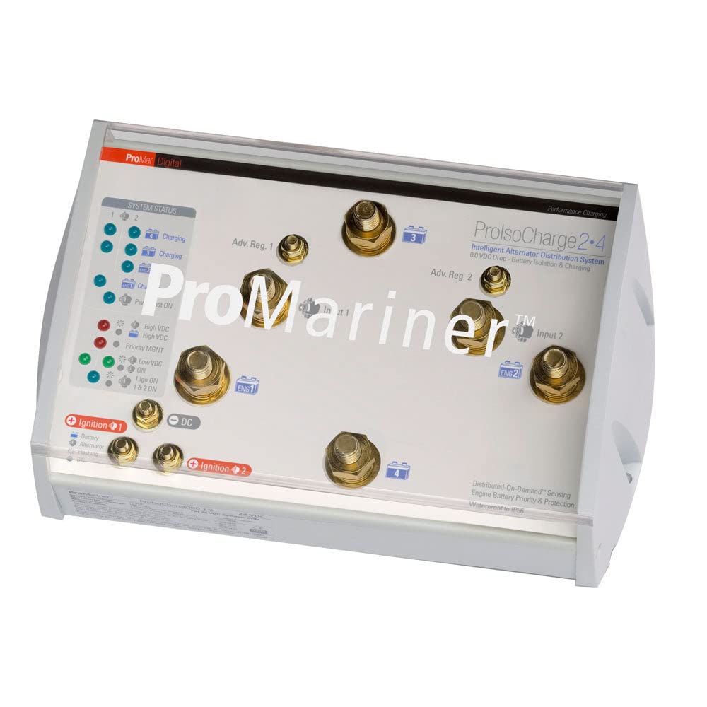 Promariner Proisocharge Battery Isolator 130Amp 2 Alt 4 Bat 12V ...