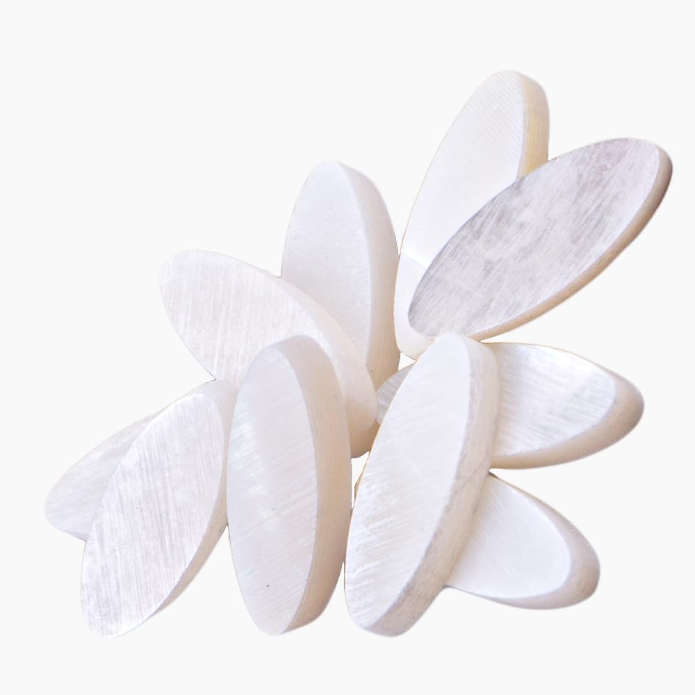 White Pearl Oblong Inlays Dots For Guitar Fingerboard Maker (Pack Of 1 ...