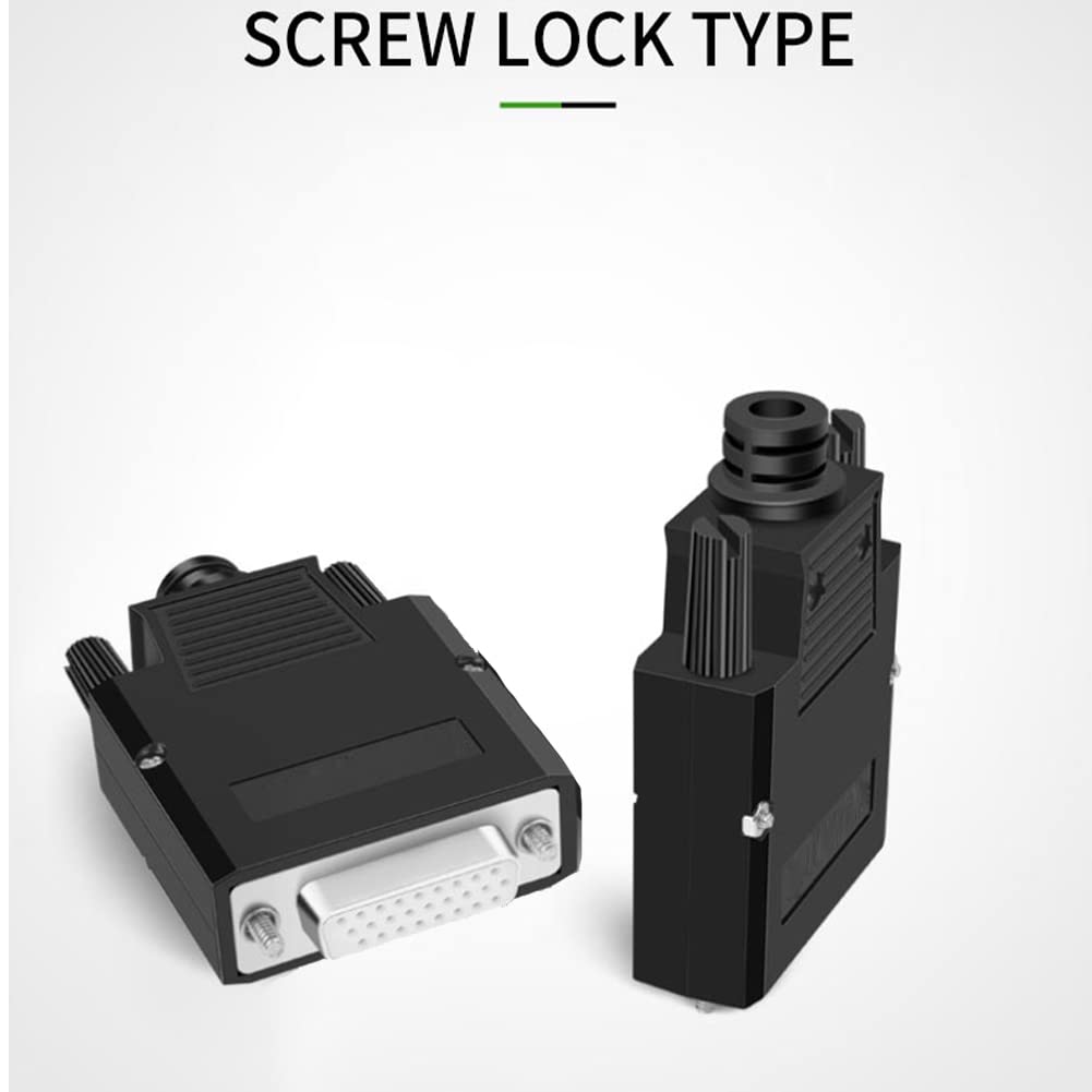 Jienk Db26 Female Solderless Breakout Connector, Rs232 D Sub Serial To ...