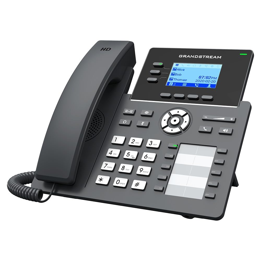 Grandstream GRP2604 IP Phone | 3 Lines, 6 SIP Accounts | 2.7-Inch LCD ...