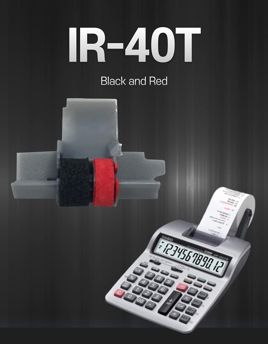 Package Of Two Casio Hr 100Tm And Hr 150Tm Calculator Ink Roller, Blac ...