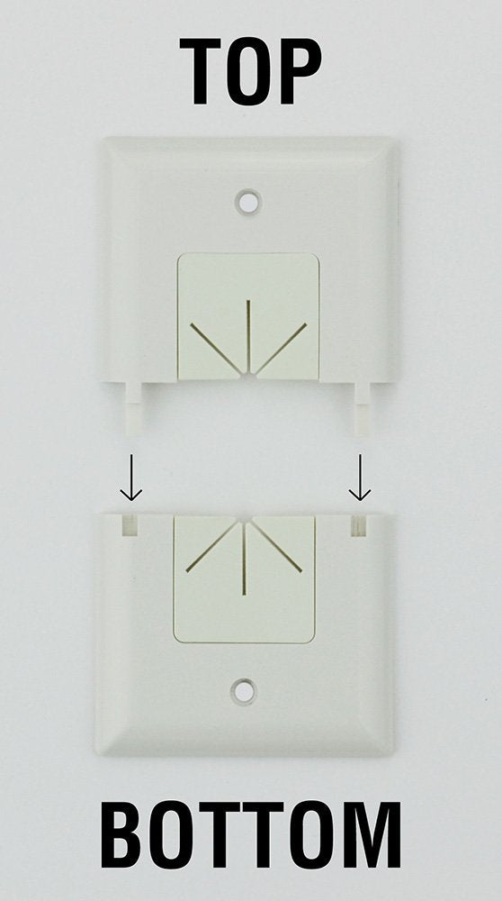 Data Comm Electronics 45 0017 La Split Style Tv Plate With Flexible Av ...