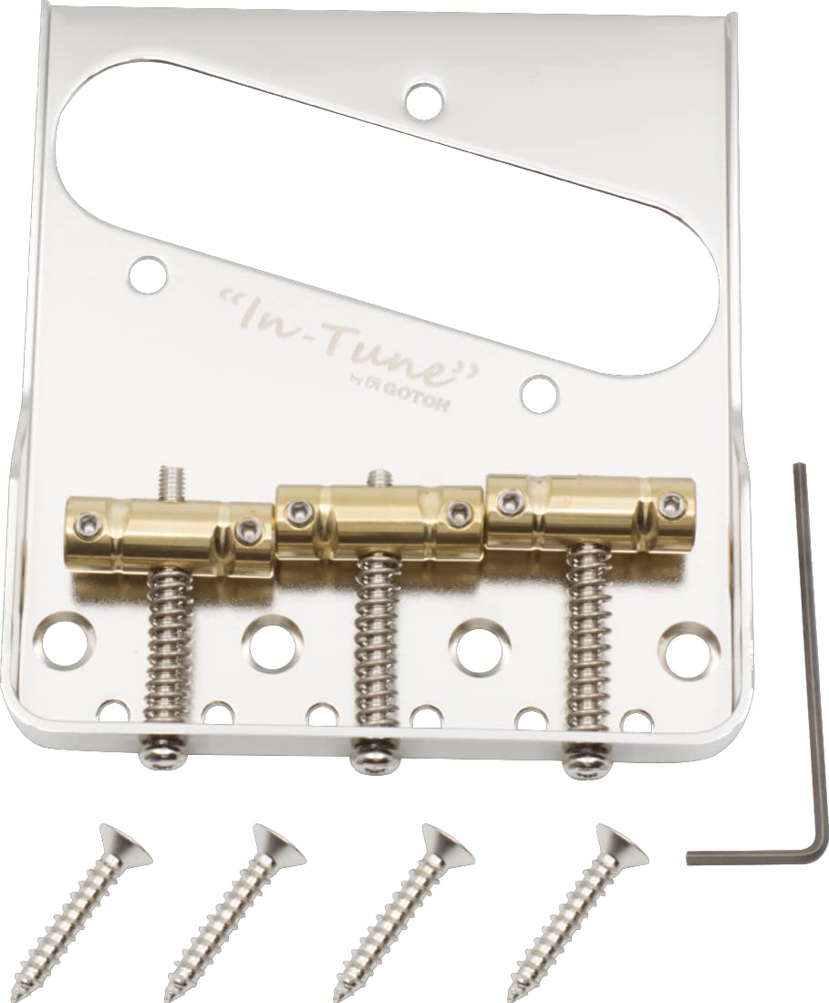 Bridge Gotoh, Vintage Tele, Cut Down Sides, In Tune Saddles, Color: Ni ...