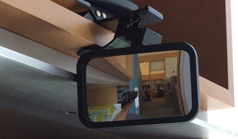 Clip-On Rear View Mirror for PC Monitors or Anywhere by Modtek (1 pack ...