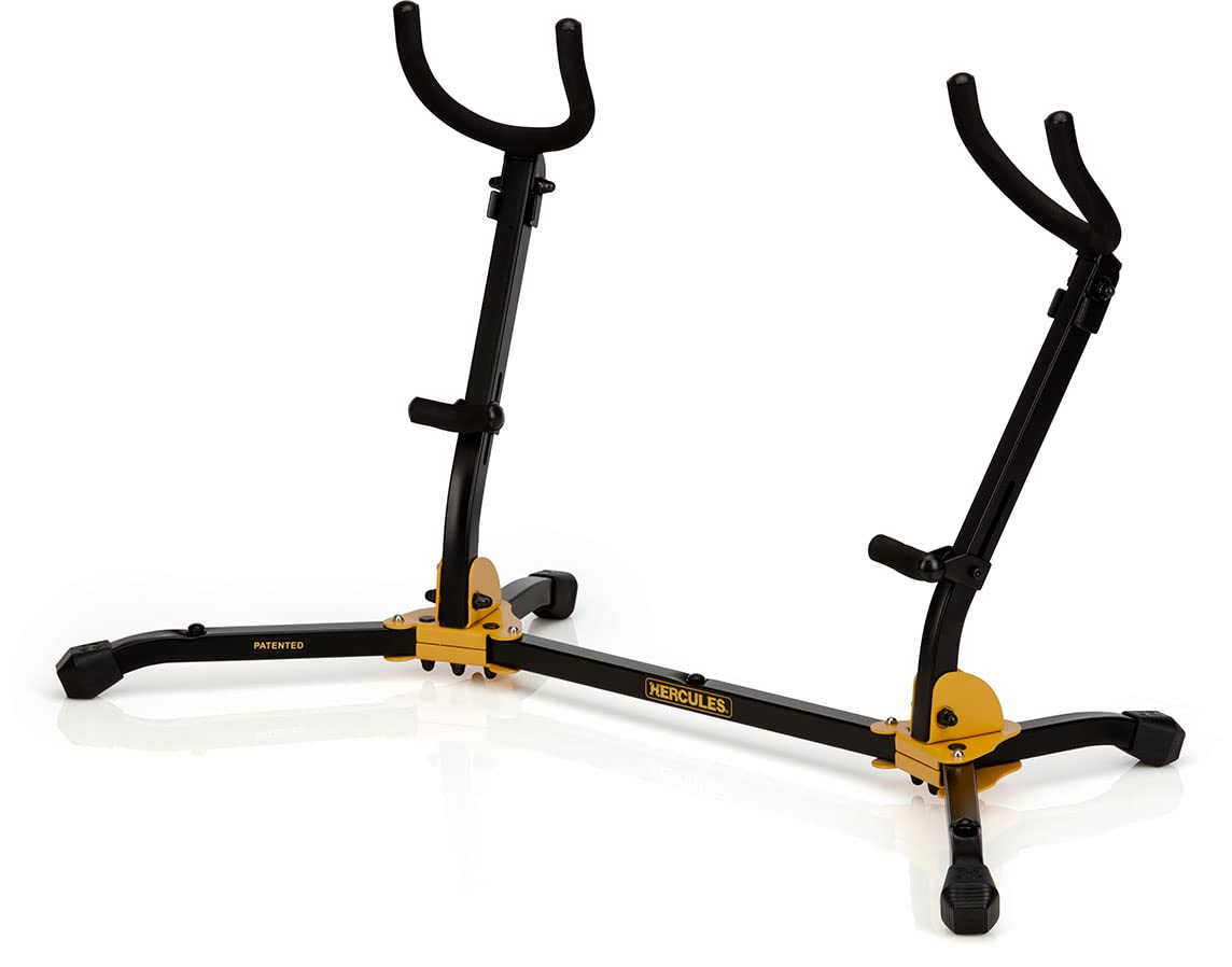 Hercules Stands Ds537B Double Alto/Tenor Saxophone Stand Black ...