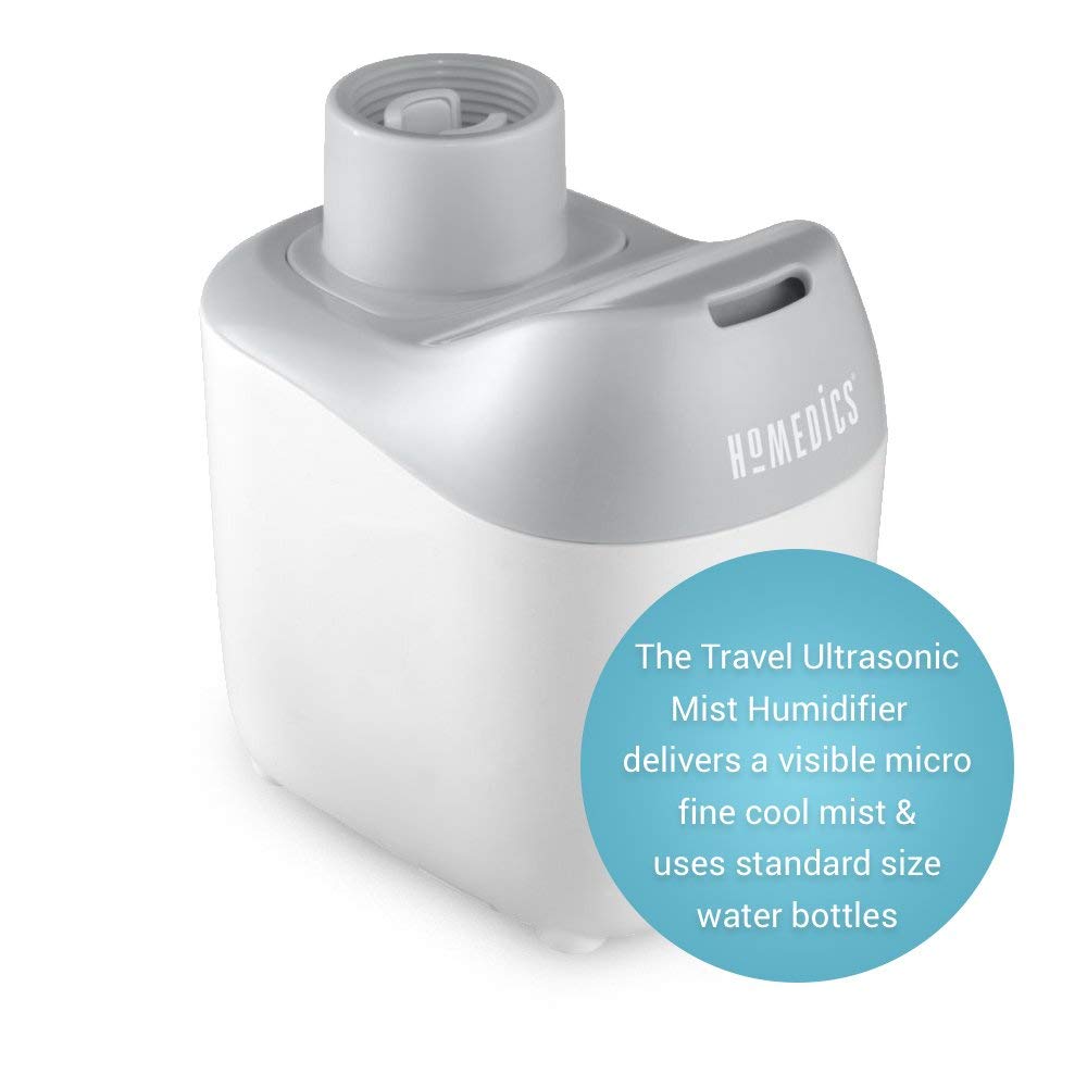 Homedics Ultrasonic Portable Humidifier, White, One-Size, Model UHE-WB ...