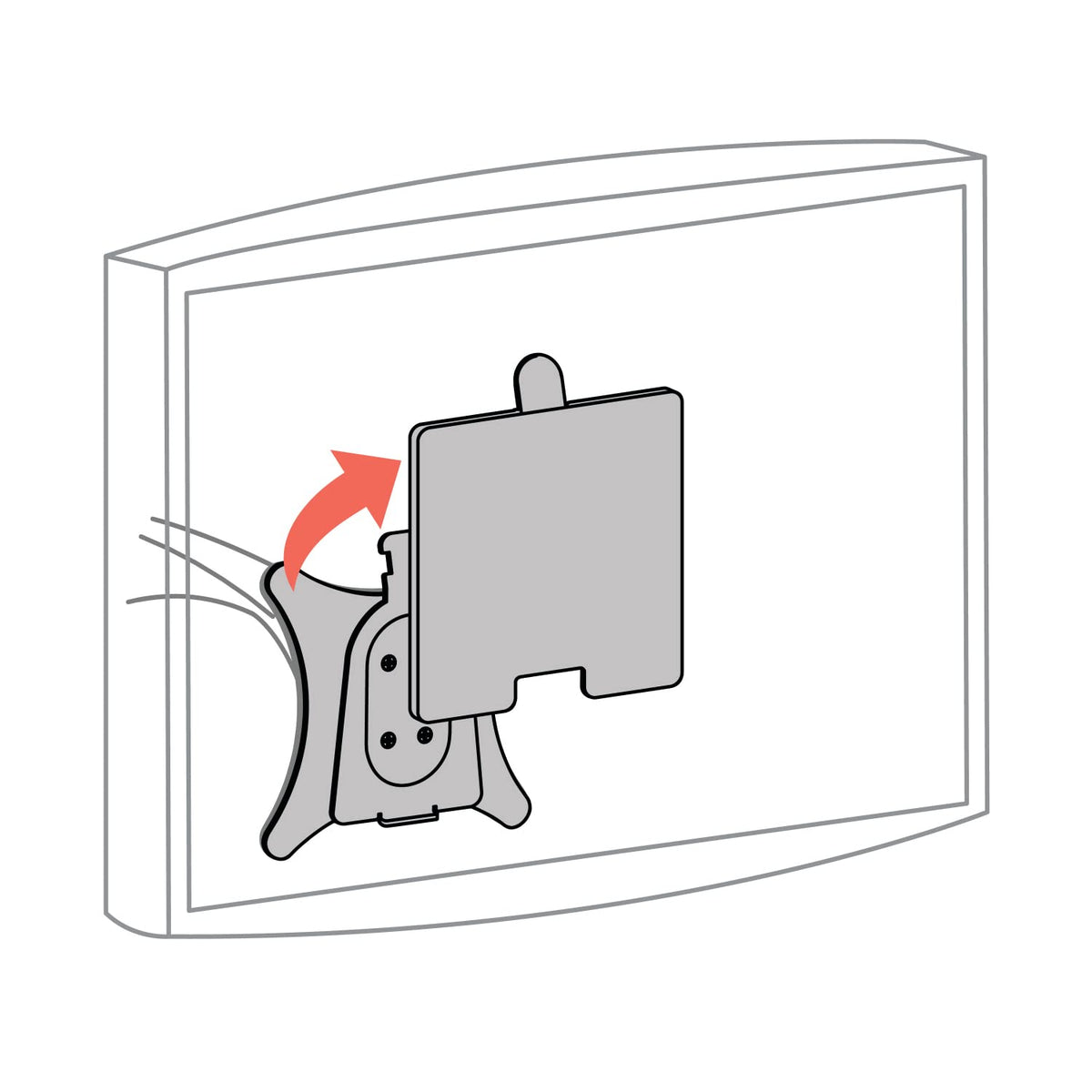 Ergotron 60 589 060 Quick Release Bracket, Up to 35.1 lbs (15.9 kg), V ...