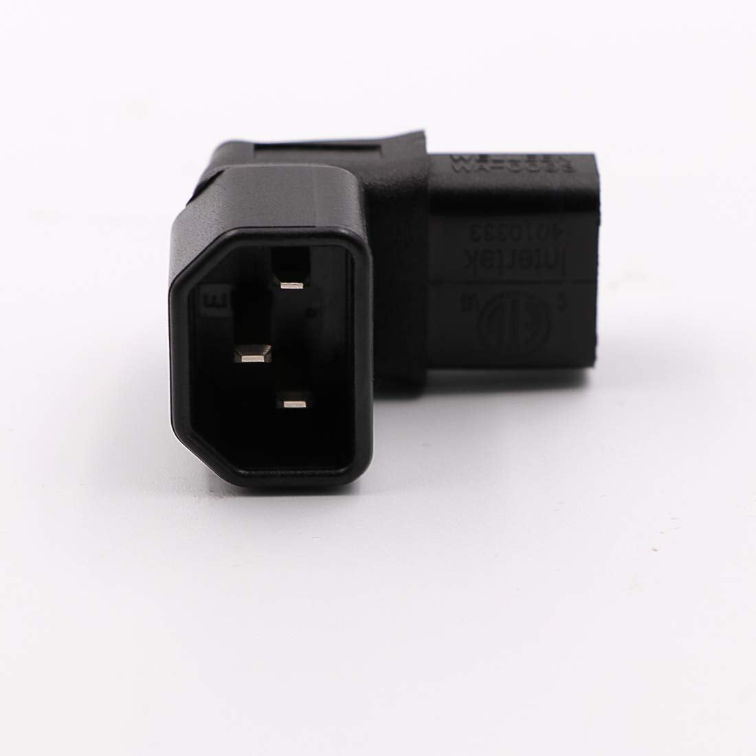 Iec C14 To C13 Power Adapter Pdu Plug/Socket Down 90 Degree For Lcd ...