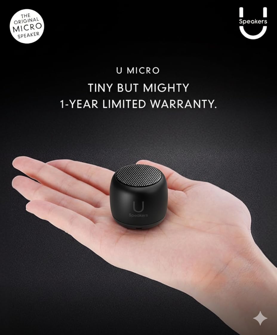 Fashionit U Micro - Small Bluetooth Speaker | Coin-Sized Speakers ...