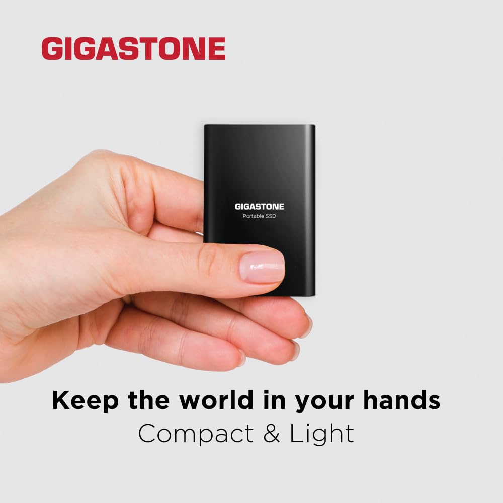 Gigastone 2TB External SSD Read Speed 500MB/s USB 3.2 Type-C External ...