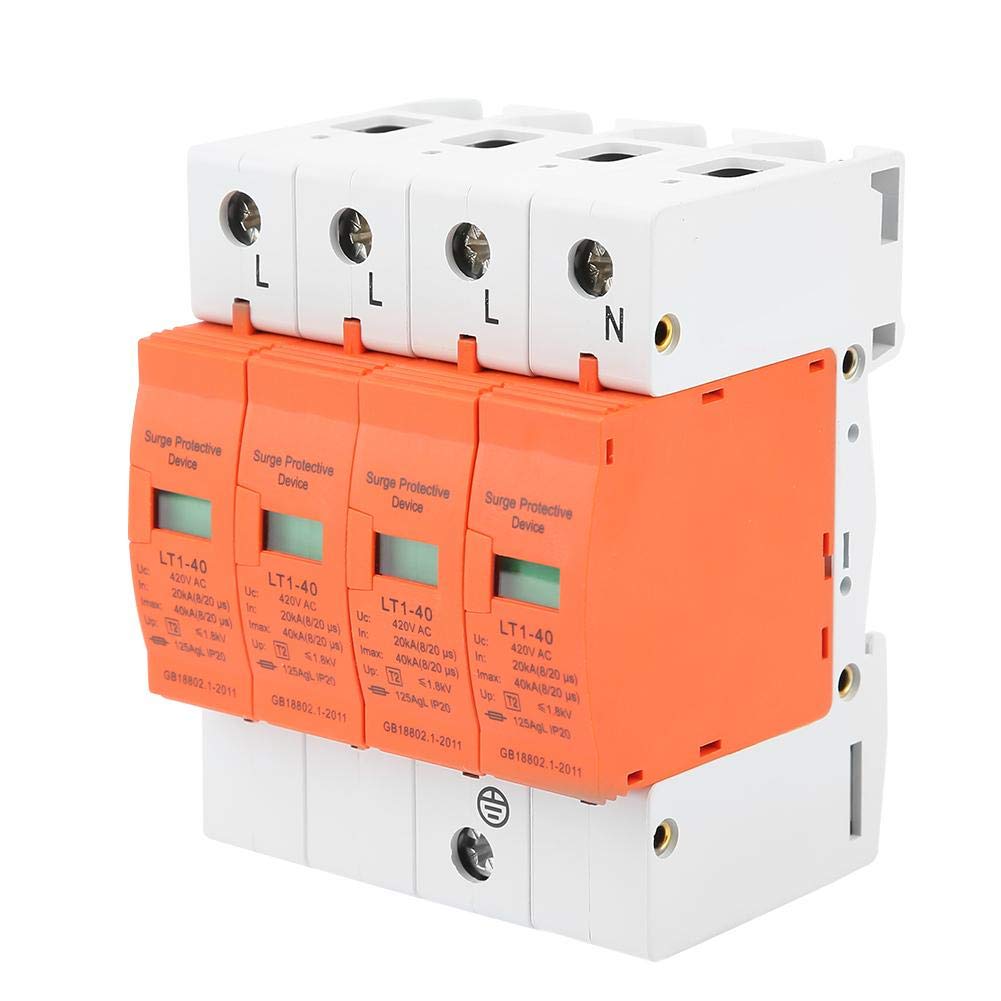 Oumefar 4 Pole Ac 420V House Protector 40Ka Low Voltage Arrester Devic ...