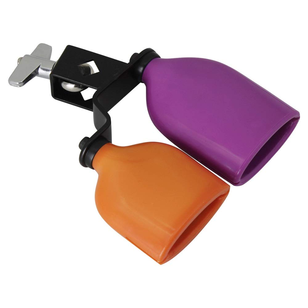 Mowind Bicolor Cowbell For Drum Set High And Low Tones Double Mounted ...