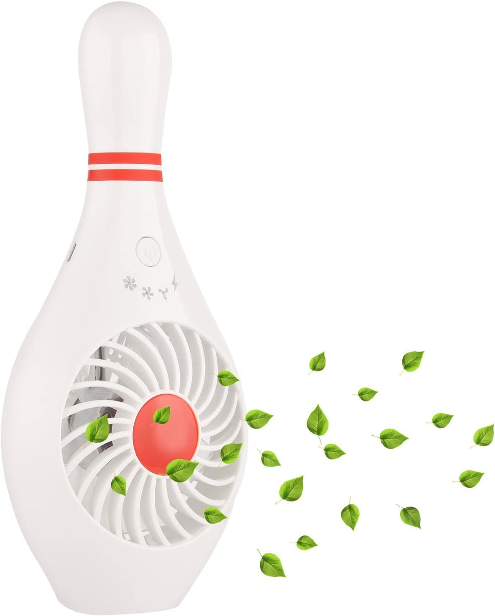 AUOTO Handheld Portable Fan Bowling Pin Fan Mini Small Personal USB Fan ...