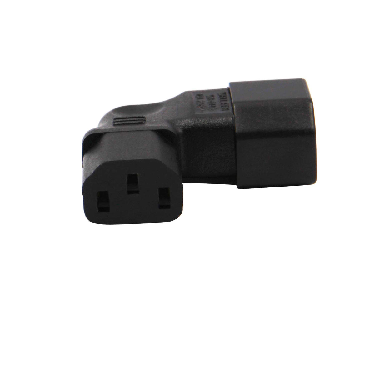 2 Pack Left Angle Iec C14 To C13 Power Adapter Pdu Plug For Lcd Wall ...