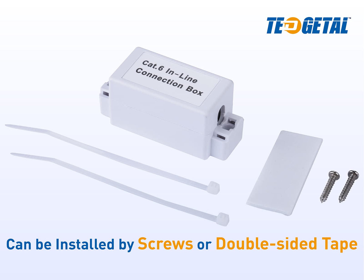 Tedgetal Cat 6 Junction Box 5 Pack Unshielded, Punch Down Type, Ul Lis ...