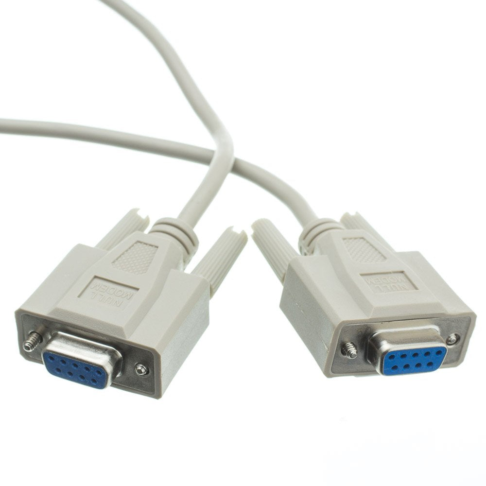 Cablewholesale Null Modem Cable, Db9 Female To Db9 Female Serial Cable ...