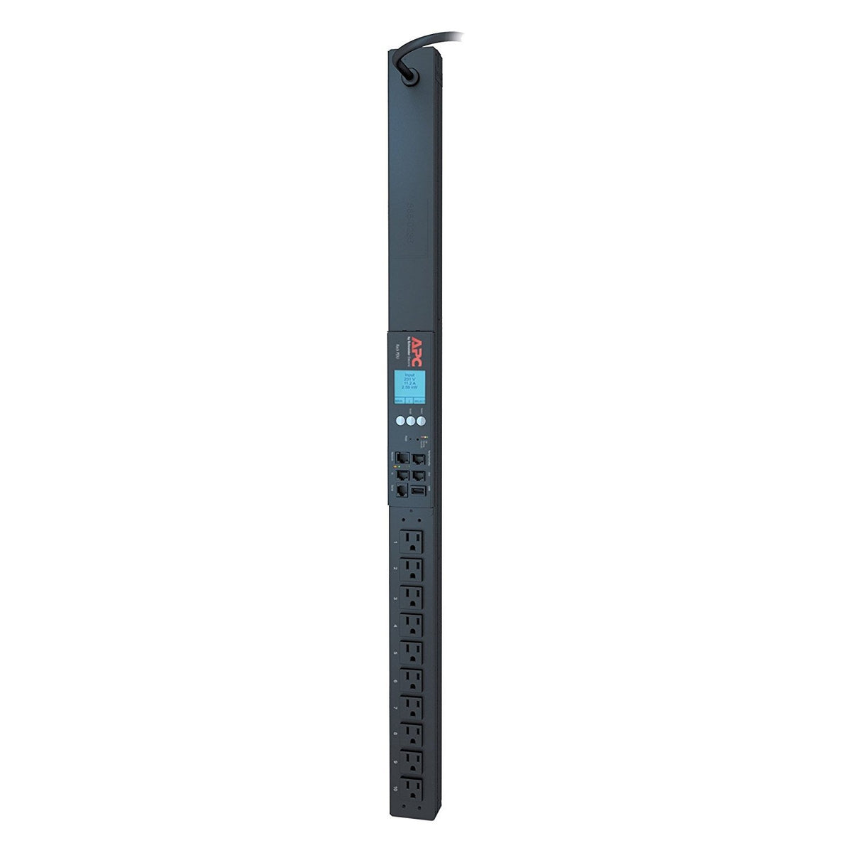Apc Rack Mount Pdu, Metered 100V 120V/15A, (16) Outlets, 0U Vertical R ...