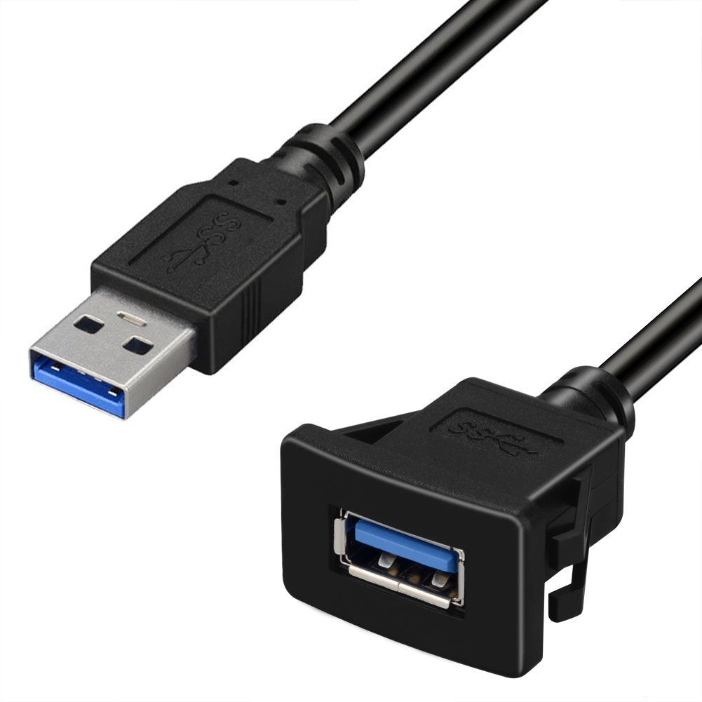 Lbsc Usb 3.0 Panel Flush Mount Cable Square Single Usb 3.0 Male To Usb ...