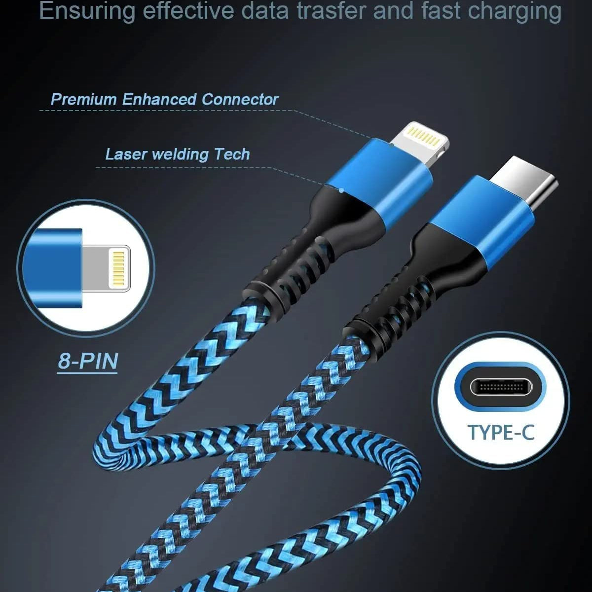 Apple Certified Iphone Charger 10 Ft, 5Pack Usb C To Lightning Cable E ...