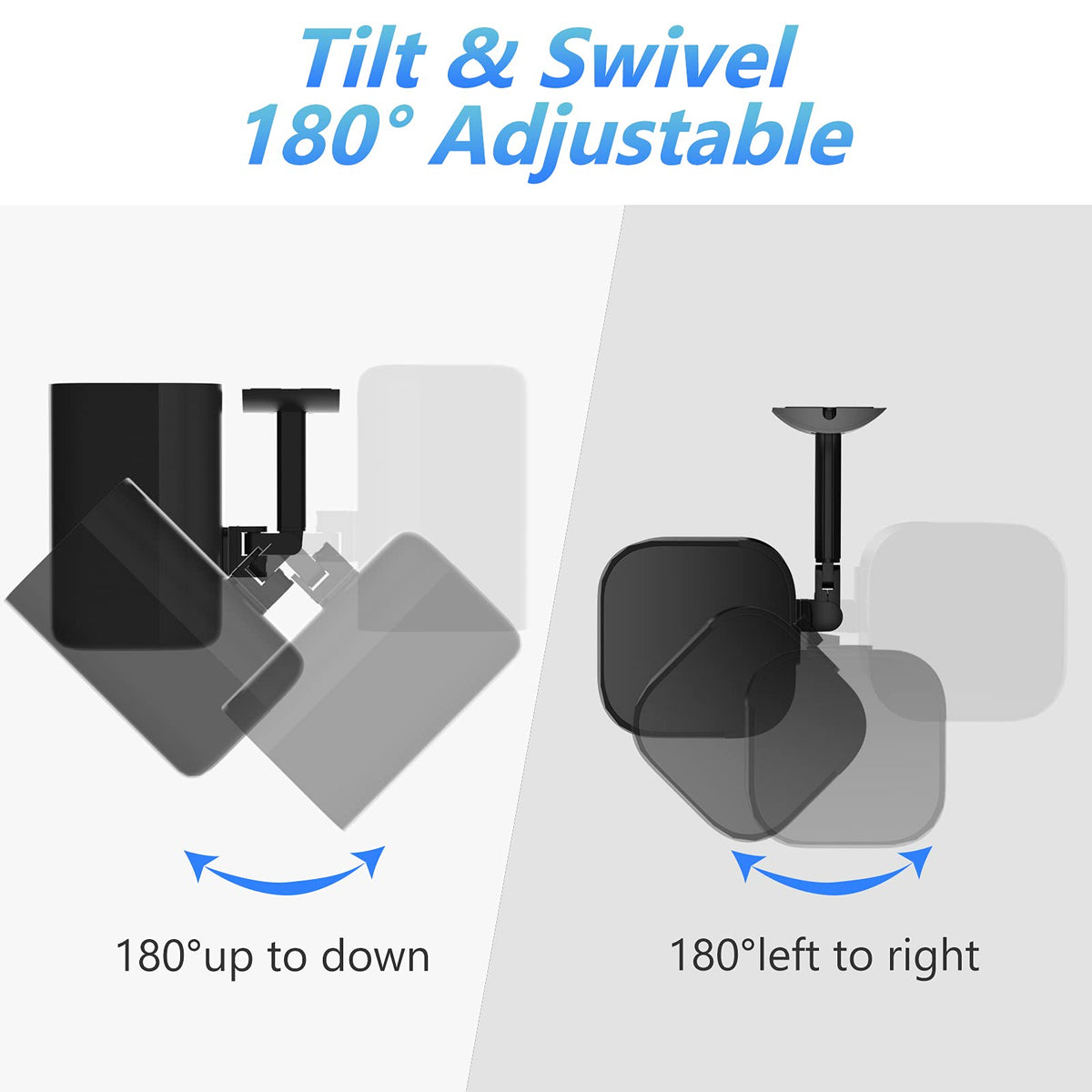 Notiela Speaker Ceiling Mount For Roku Speaker Wall Mount Tilt And Swi ...