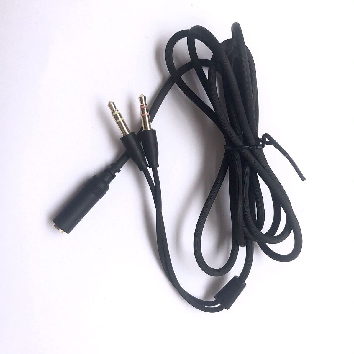 Headset Y Splitter Audio Cable Separate Microphone Headphone Port ...