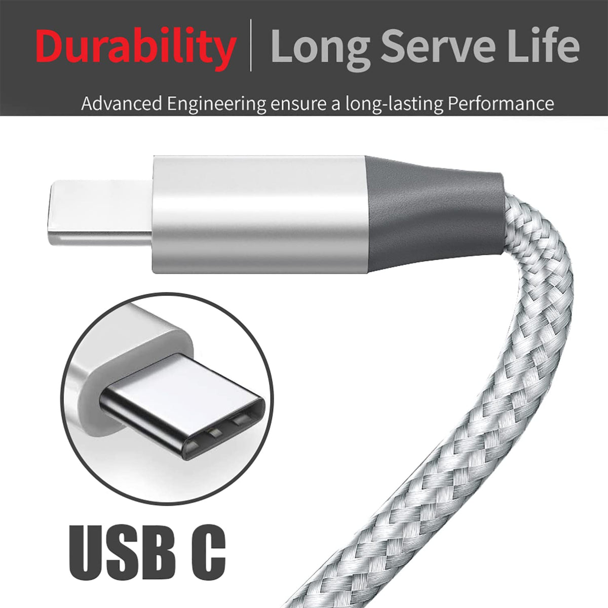 10Ft Usb To Type C Fast Charger Cable Cord For Ipad Pro 12.9 Inch (3Rd ...