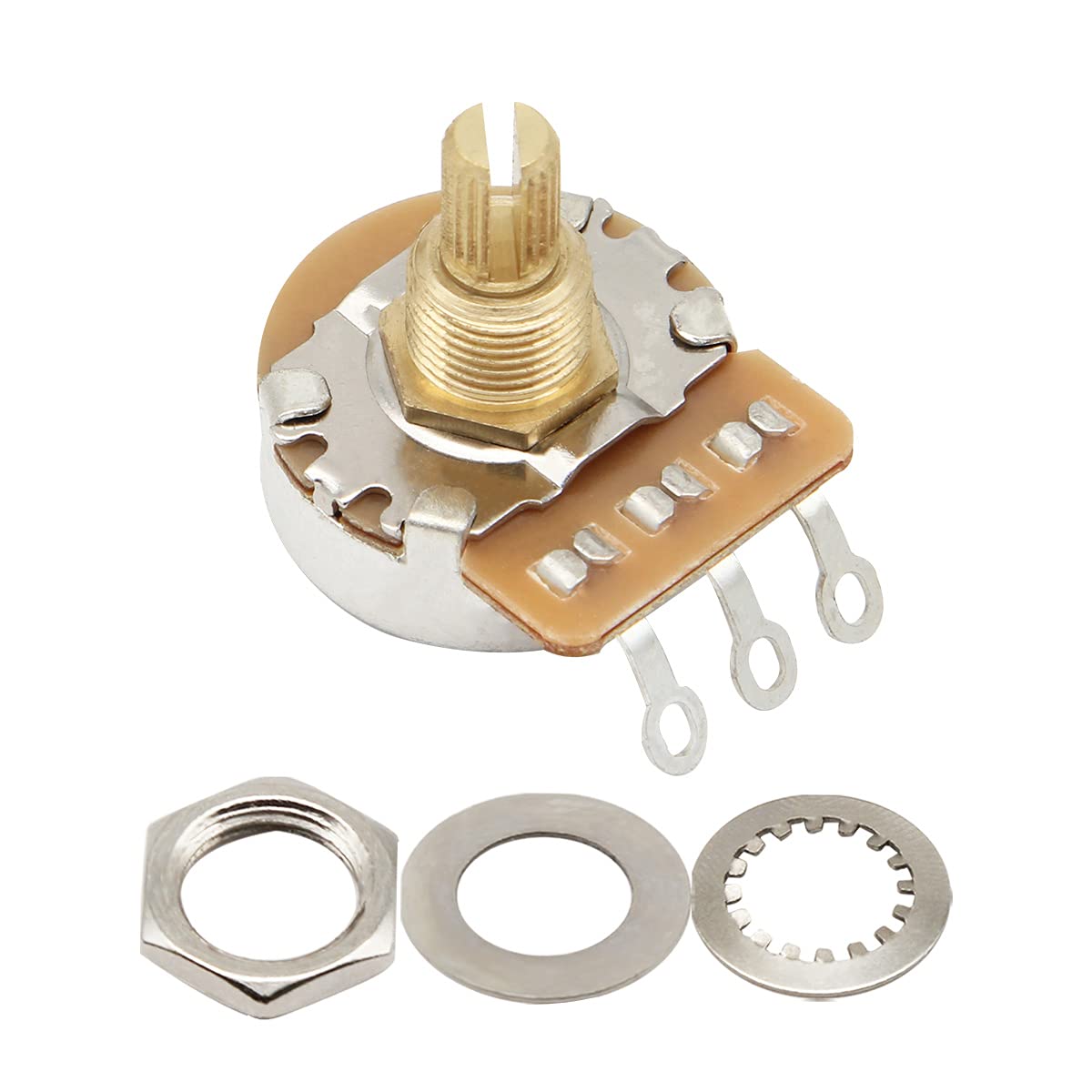 Fleor 250K Linear Pots 15.5Mm Short Split Shaft Guitar Potentiometer ...