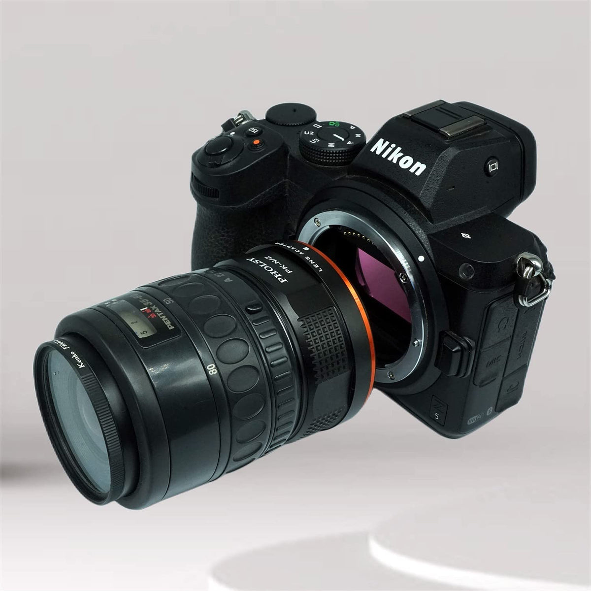 Pholsy Lens Mount Adapter Compatible With Pentax K Pk Lens To Nikon Z ...
