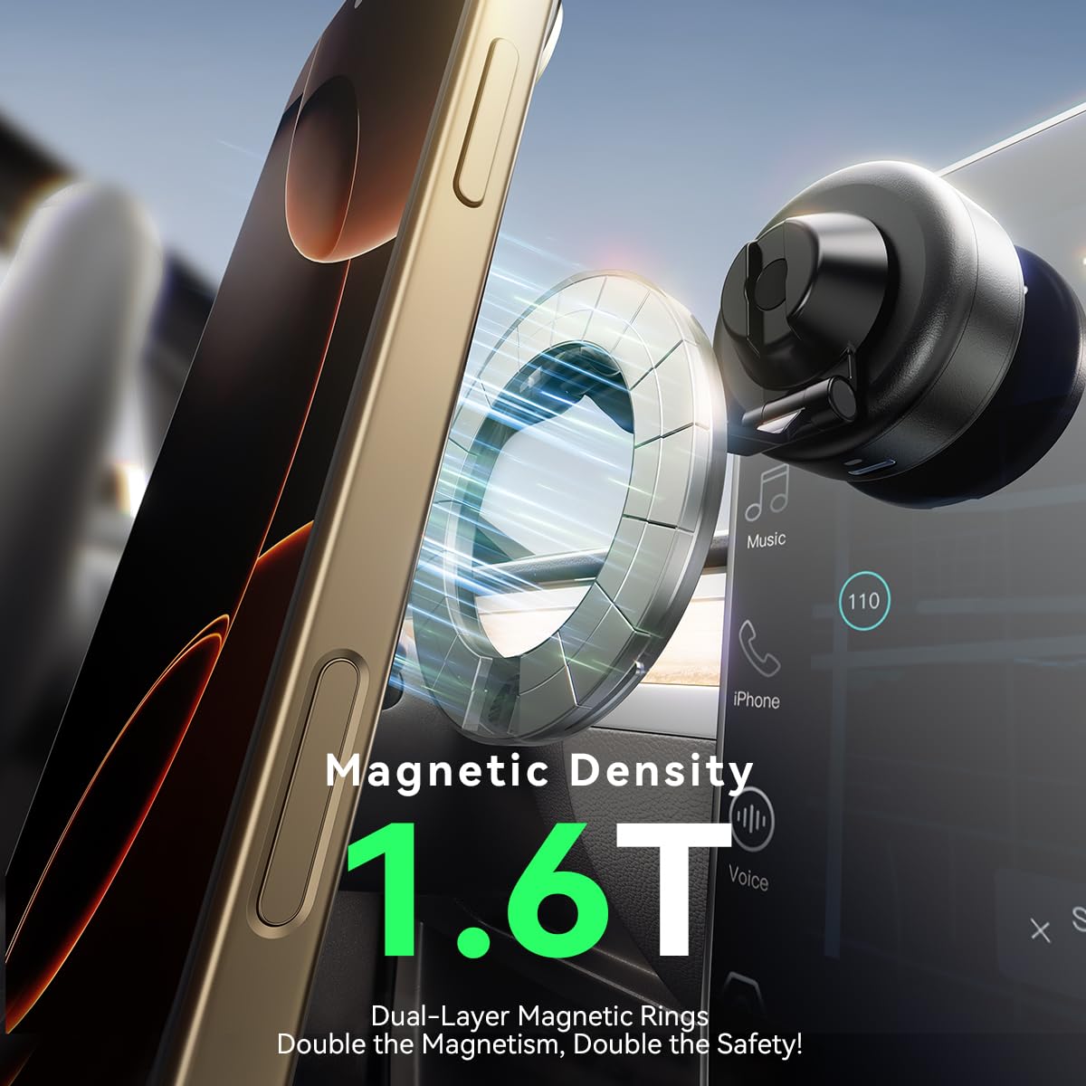 Xo Simple Is Beauty Electric Magnetic Car Phone Holder, 360 Rotation V ...