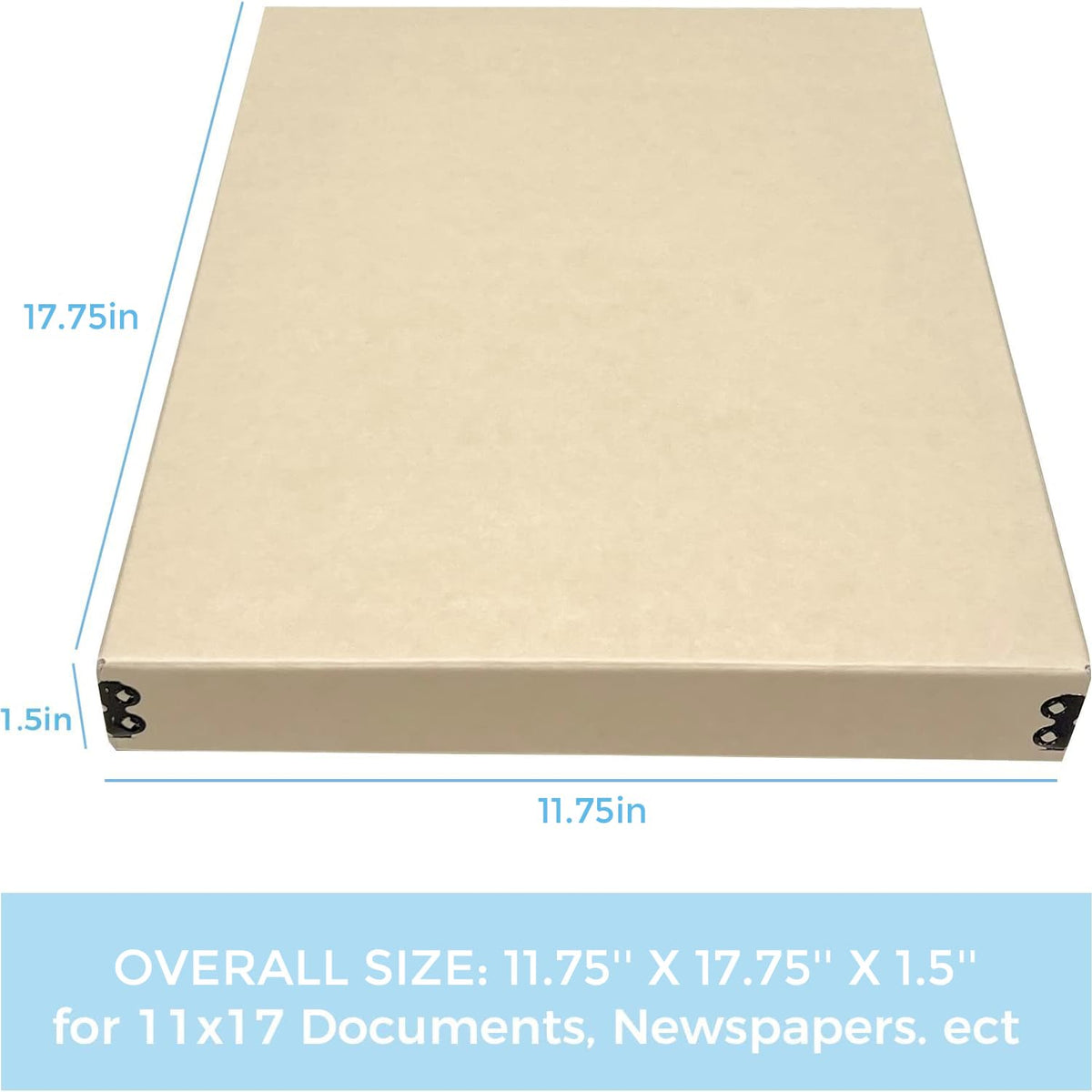 Lineco Museum Archival Storage Box, 11.75X17.75X1.5 In. Drop Front Des ...
