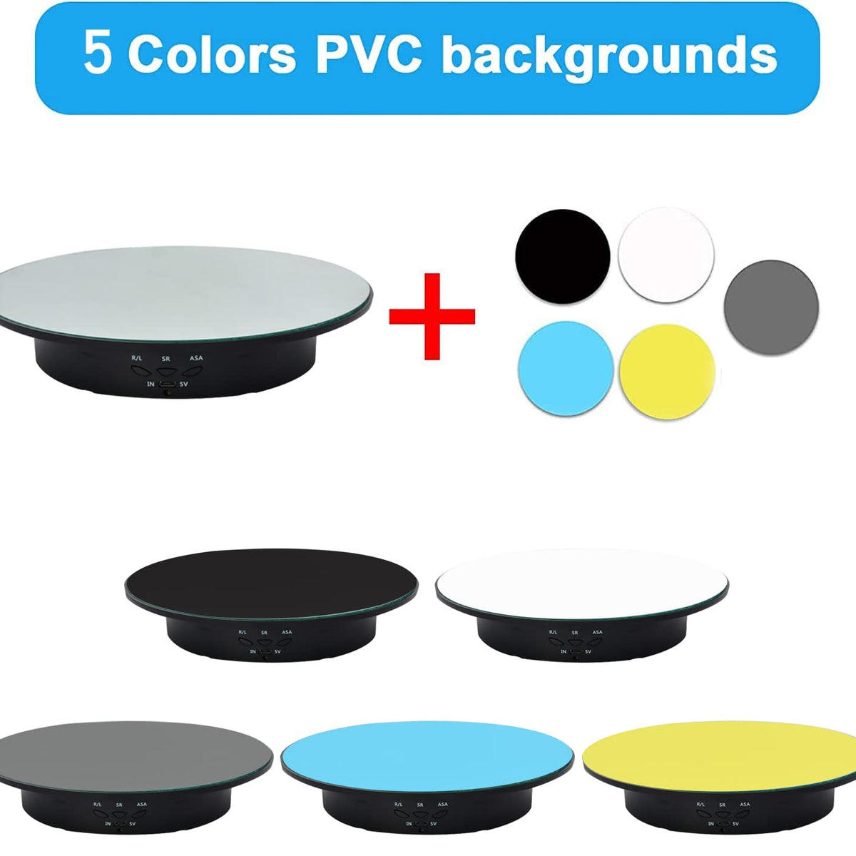 Qinmay 360 Degree Rotating Display Stand,360 Degree Photography Turnta ...