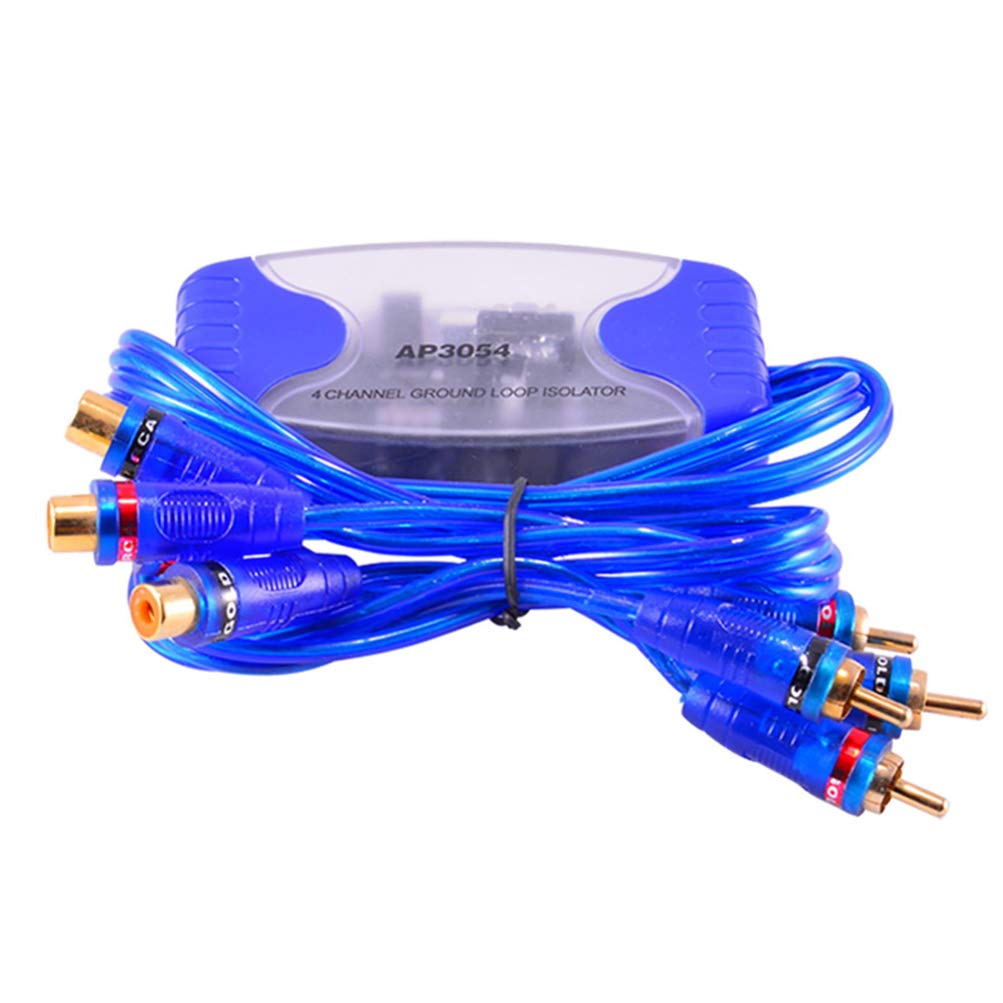 Vosarea Car Amplifier Noise Filter,4 Channel Rca Ground Loop Isolator ...