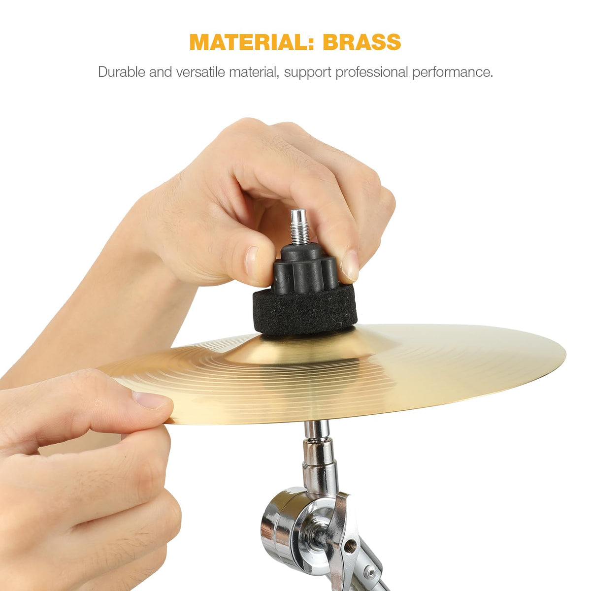 Milisten 10 Inch Brass Crash Ride Hi Hat Cymbals Traditional Cymbal Fo ...