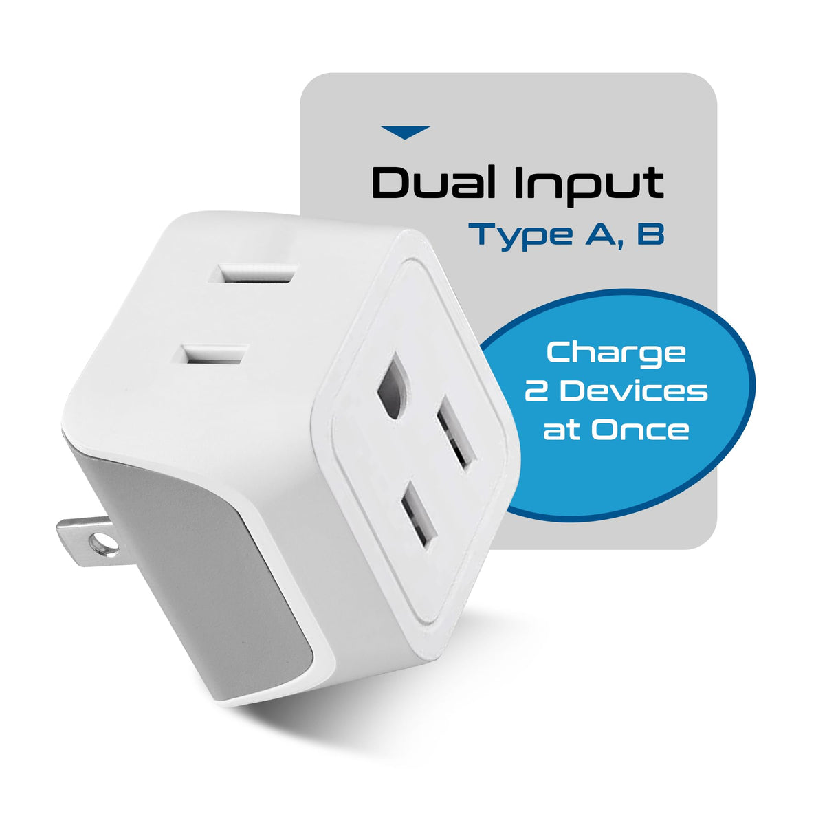 Japan, Philippines Travel Adapter Plug By Ceptics Usa 3 Pin Polarized ...