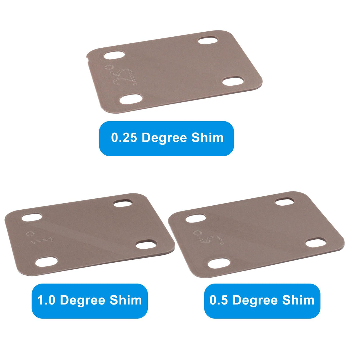 Piutouyar 3 Pack Guitar Neck Shims, Brown Nylon Gasket Neck Shim ...