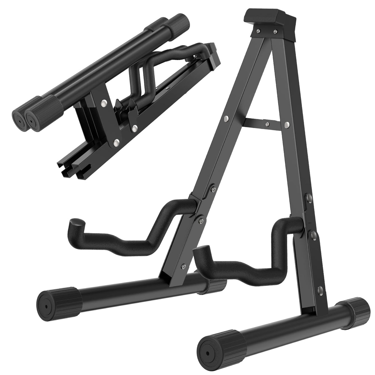 GLEAM Guitar Stand - Electric, Acoustic and Bass, Banjo Stand, A-Frame ...