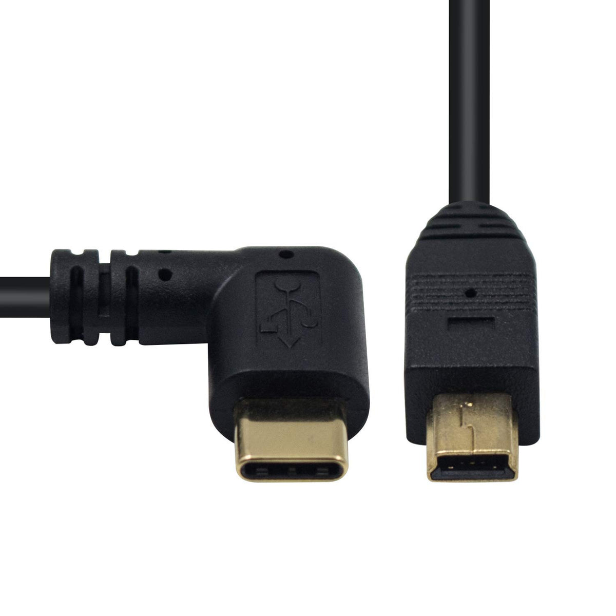 Duttek Mini USB to USB C Cable, USB C to Mini USB Cable, Right Angled ...