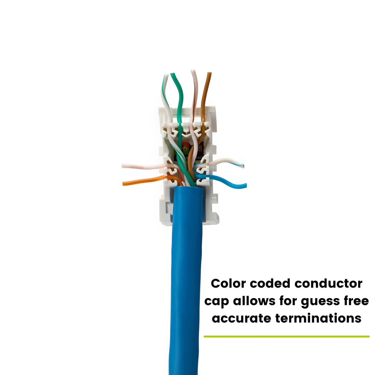 TRUE CABLE Cat6A Toolless Field Termination RJ45 Plug Unshielded UTP P ...