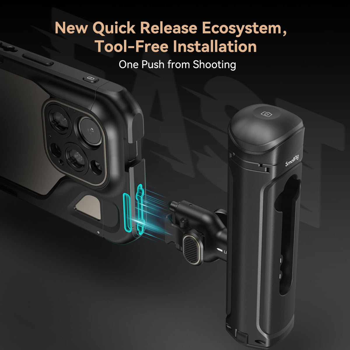 SmallRig Dual Handheld Phone Cage Kit for iPhone 15 Pro Max, Mobile ...