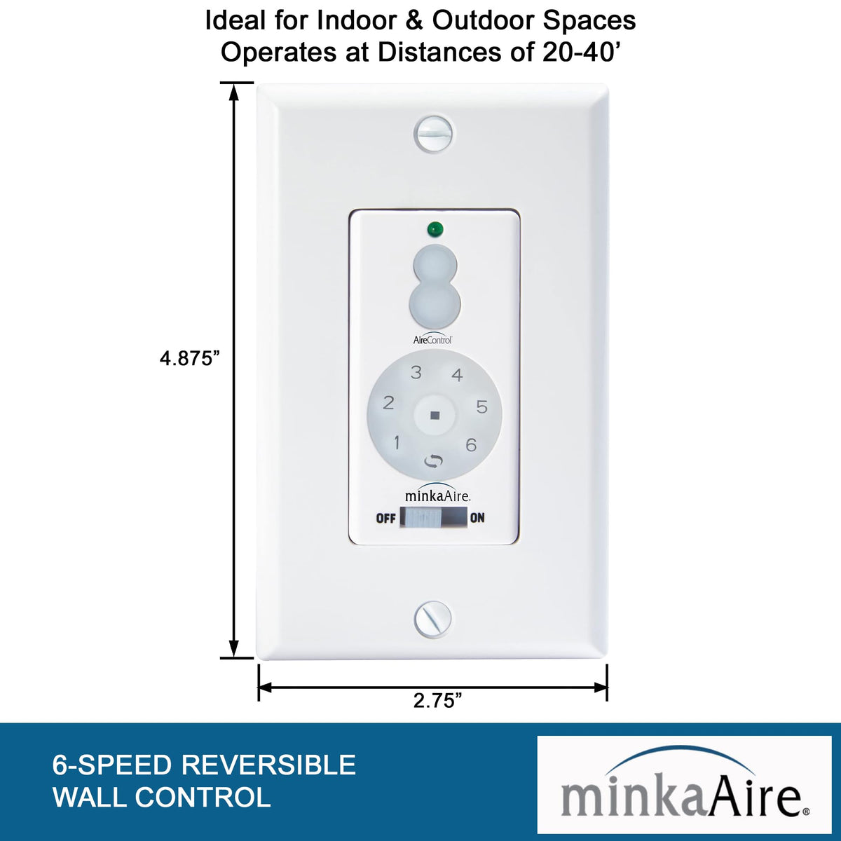 Minka Aire Dc Fan Wall Control White Wc1000 – Electroeshop
