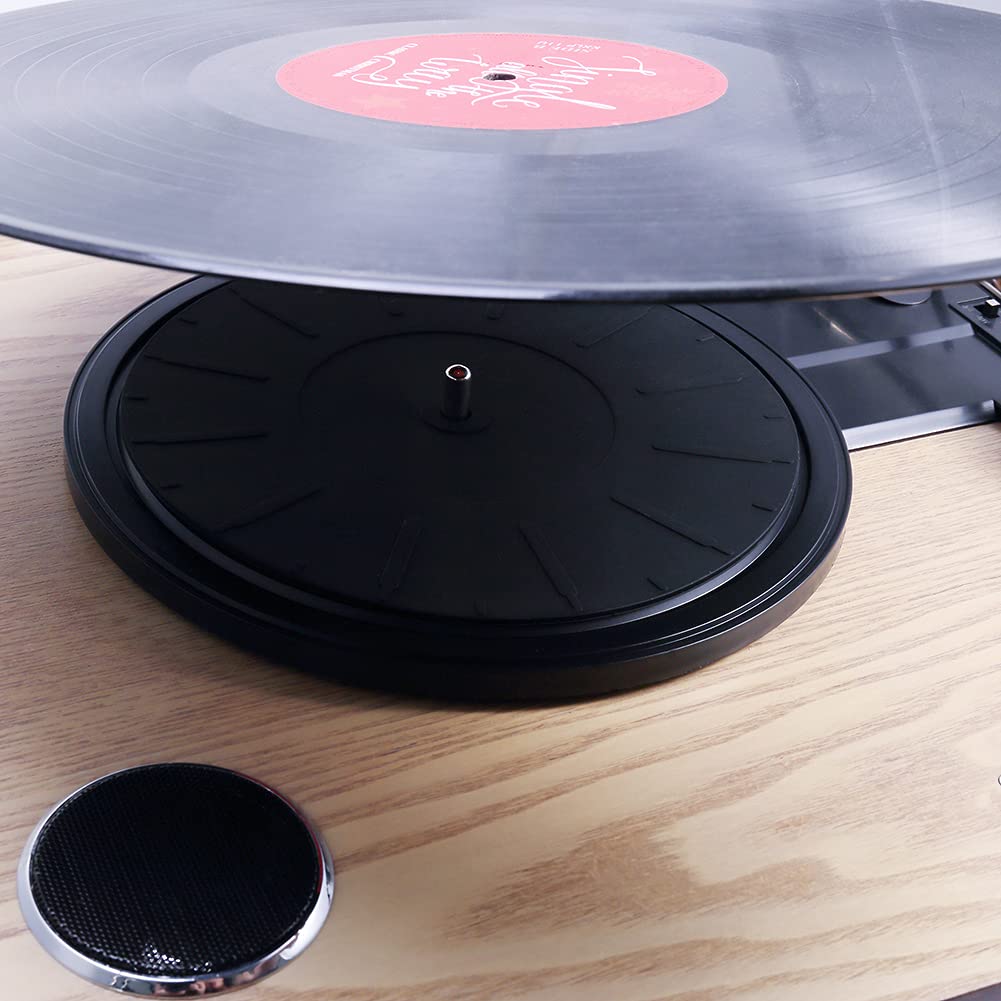 Turntable Platter Mat, 7 '' Silicone Rubber Slipmat Universal For All ...