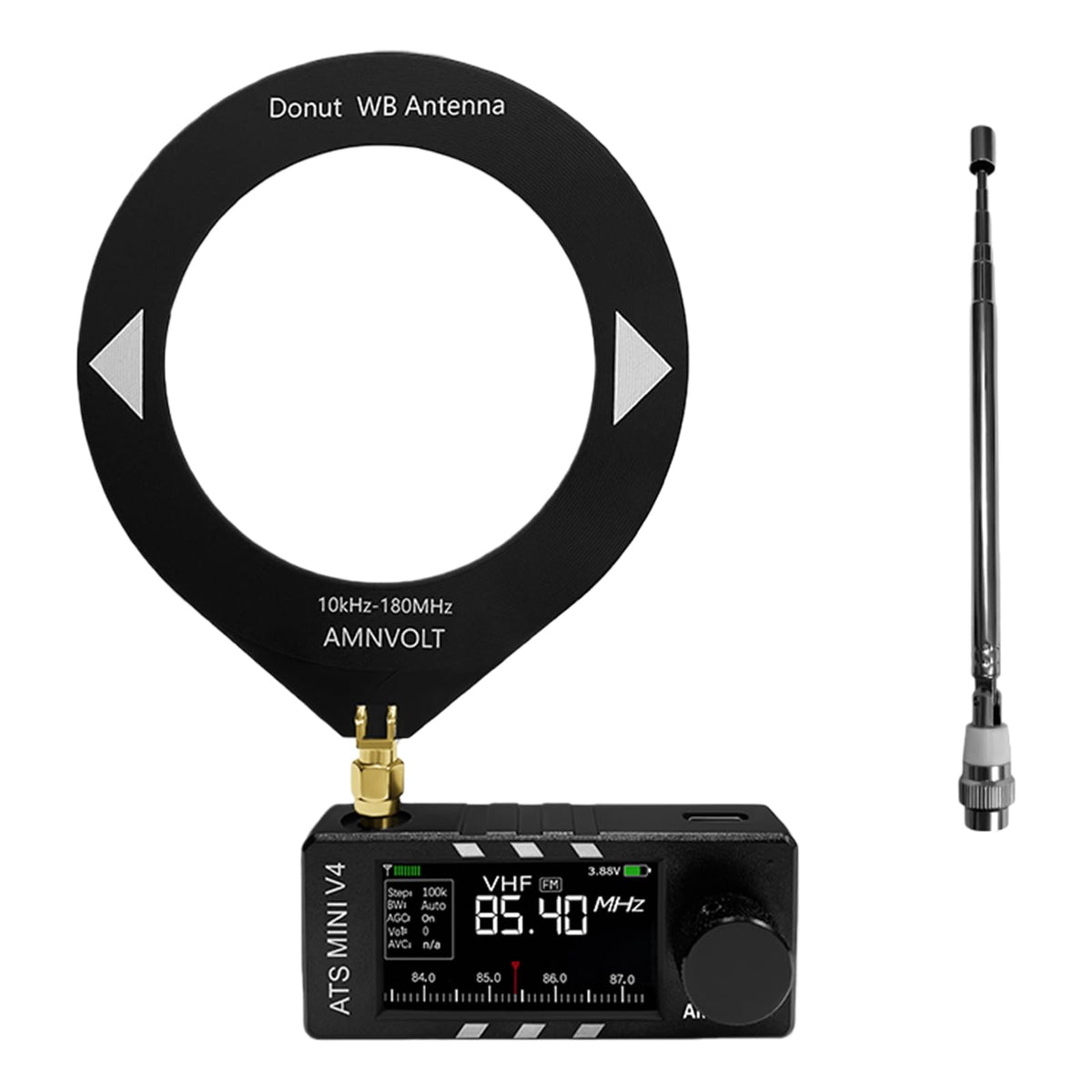 AMNVOLT V4 ATS MINI DSP Radio, ESP32-S3 & SI4732 Chip, Multi-Band AM/F ...